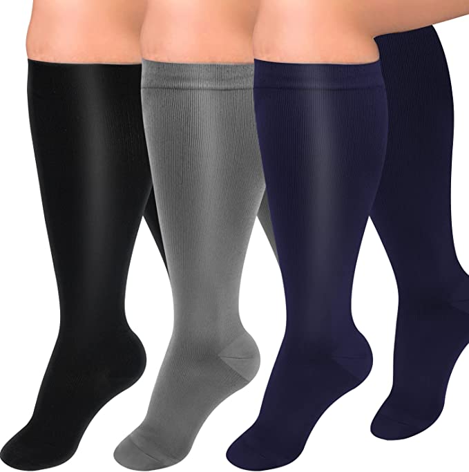 3 Pairs Cool Calf Compression Socks For Man And Woman 20 30 Mmhg) Ac