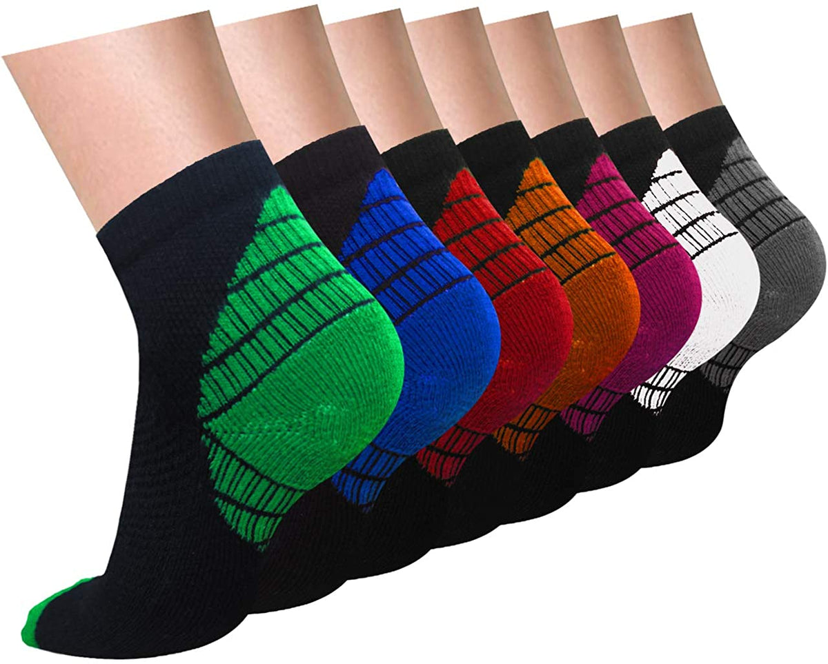 7-Pairs Low Cut Compression Socks | Actinput – ACTINPUT Compression Socks