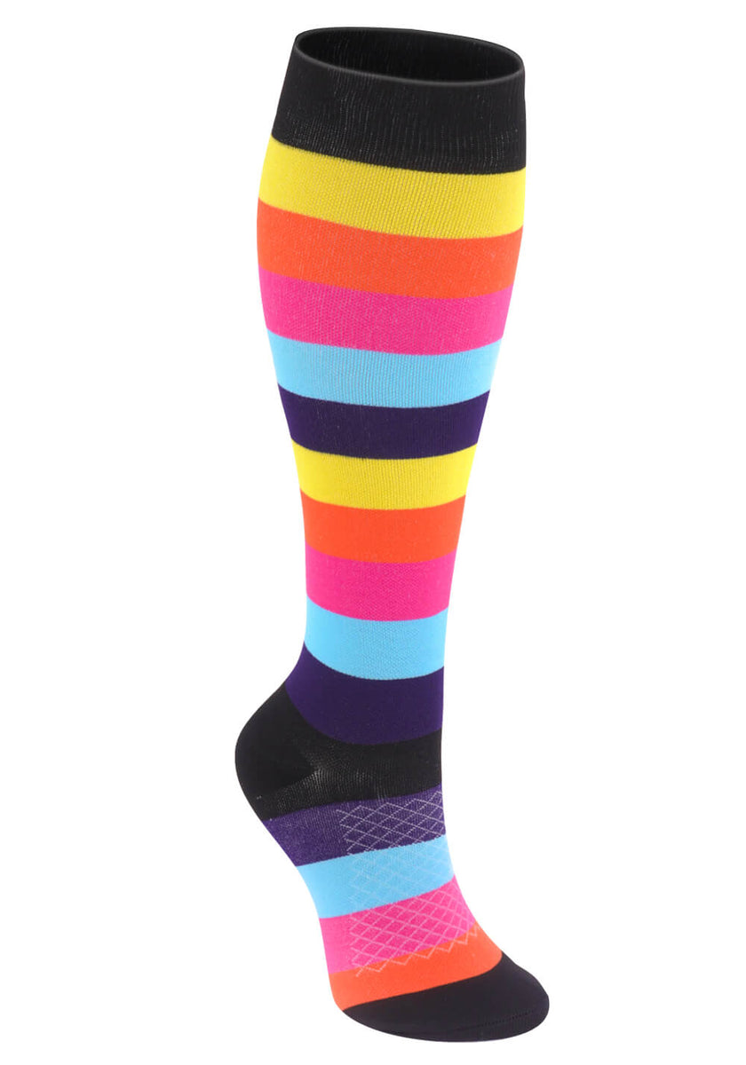 1-Pair Rainbow style Compression Socks ( 20-30MMHG) | Actinput ...
