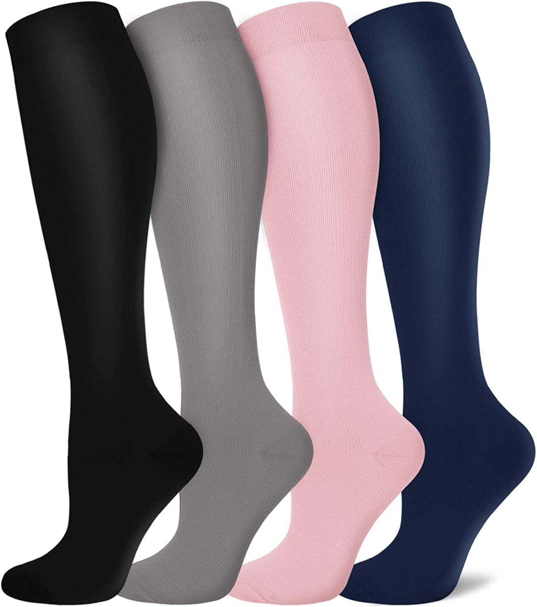 4 Pairs Cool Compression Socks for Man and Woman (15-20 mmHG）| ACTINPU ...