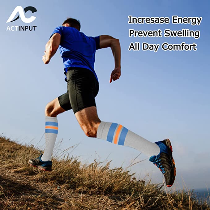 8 Pairs Cool Compression Socks For Man And Woman 20 30 Mmhg) Actinpu